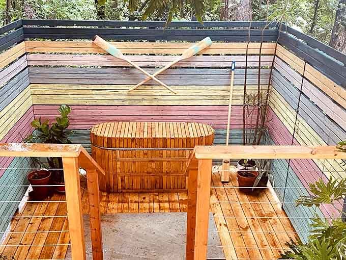 Nothing says "adulting done right" like soaking under the stars in your own private hot tub.