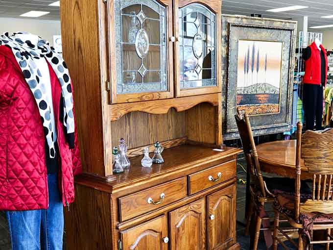 That hutch has more character than most reality TV stars, and it's actually useful too.