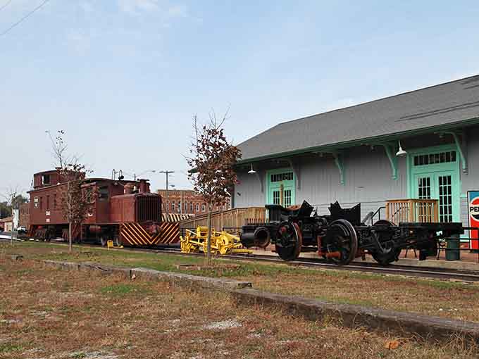 The old train depot stands as a reminder when communities were built to last, not flip.