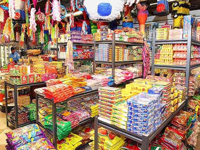 If Willy Wonka opened a Mexican candy shop, it would look exactly like this rainbow explosion of sweet possibilities.
