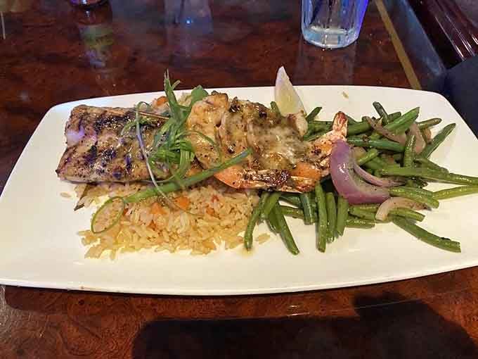 Grilled mahi mahi and shrimp together on one plate is like a tropical vacation you can actually eat.
