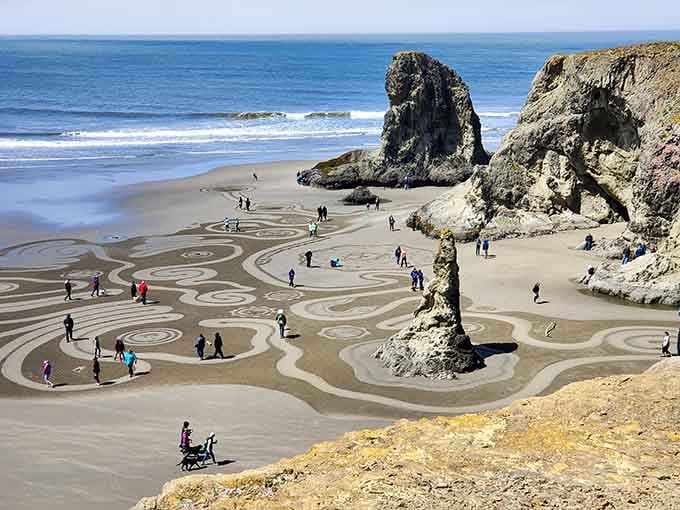 Beach artists transform sand into temporary masterpieces that make sandcastles look like amateur hour.