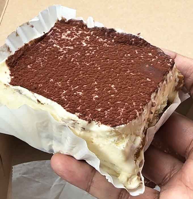 Layers of espresso-soaked cake and mascarpone cream that could make even the Godfather shed a tear.