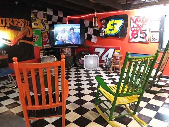 Step into a world where every surface tells a story about America's favorite good ol' boys.