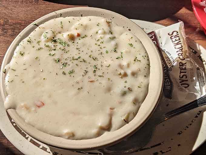 Creamy, herb-flecked perfection in a bowl that rivals anything you'd find on the New England coast.