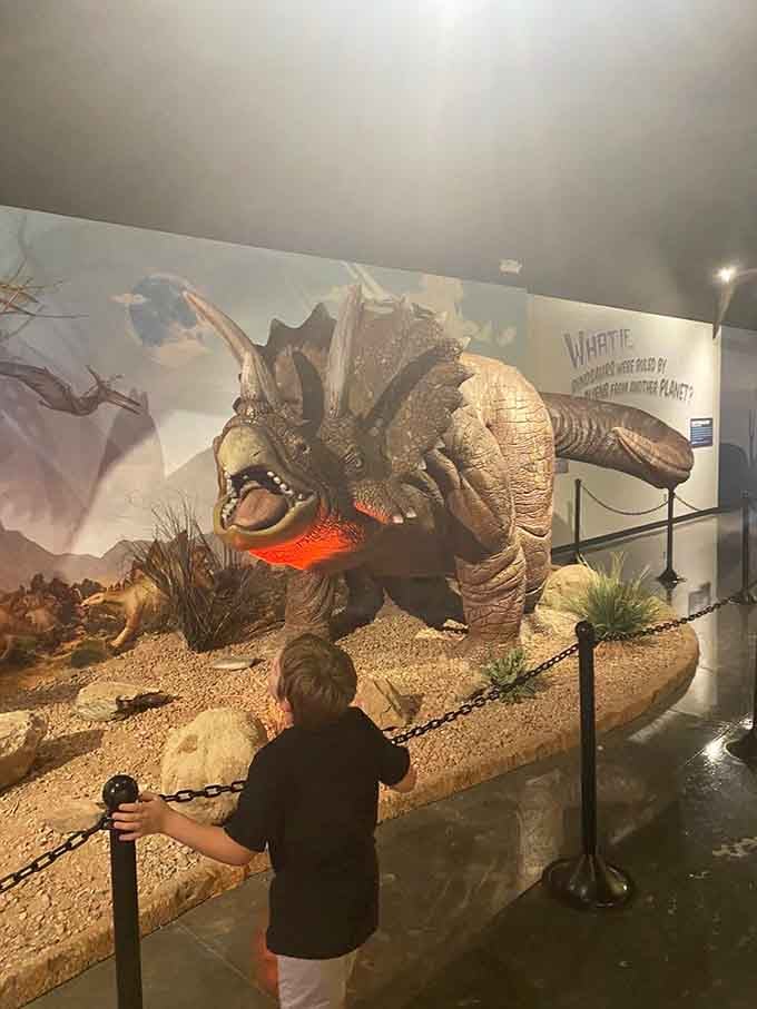When even the dinosaurs can't believe what they're seeing, you know you're in for something special.