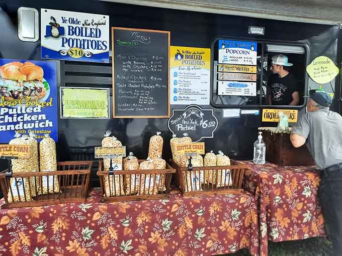 Ye Olde Original Boiled Potatoes food truck serves up comfort food while you hunt for vintage gold.