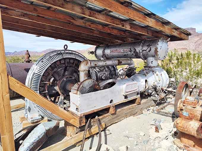 Industrial-age engineering at its finest, this massive air compressor powered underground operations without a single computer chip.
