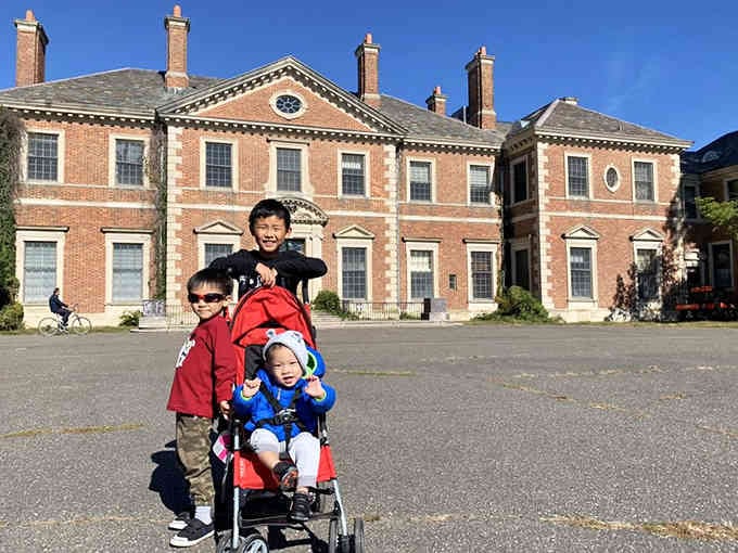 The main house stands as a testament to when "summer cottage" meant something entirely different than today.