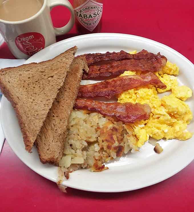 Eggs, bacon, hash browns, and toast: the Fab Four of breakfast, reunited and it feels so good.