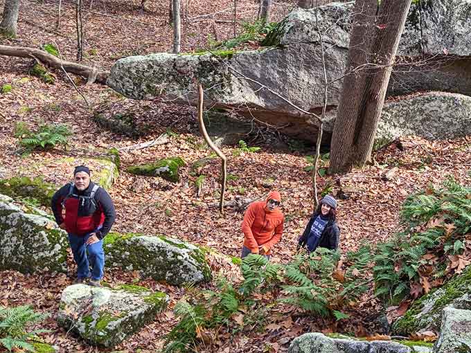 These massive glacial boulders have been photobombing hikers' pictures for thousands of years now, apparently.