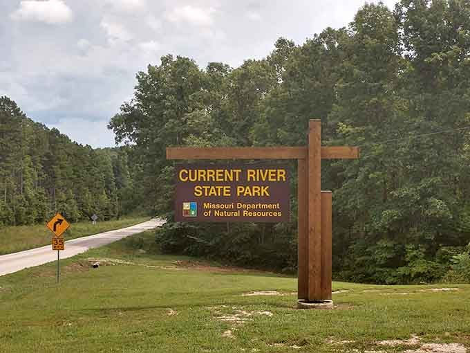 The welcome sign marks your arrival at one of Missouri's most underappreciated natural treasures.