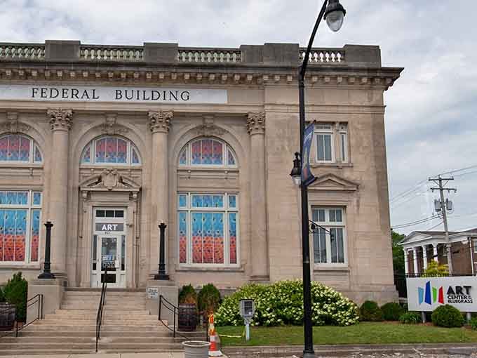 When a Federal Building transforms into an art center, you know a town values creativity over bureaucracy.
