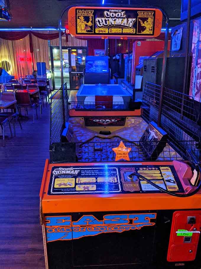 This beauty brings back memories of pretending you were actually good at shooting games.