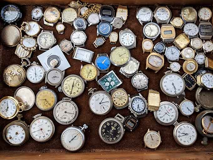 Vintage watches that once marked someone's most important moments now wait for their next adventure.