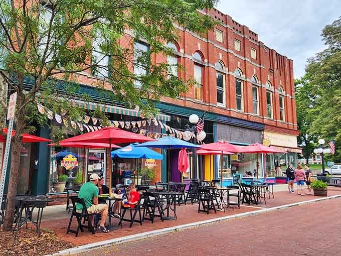 Sidewalk cafes where lingering over coffee isn't rushed, it's practically required by local custom.