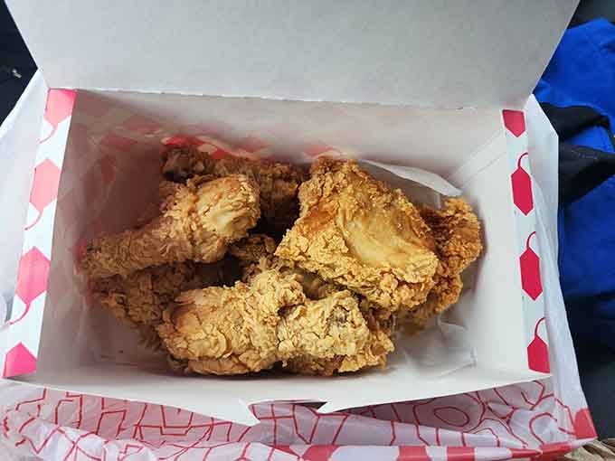 Golden, crispy perfection that'll make you question every piece of fried chicken you've eaten before this moment.