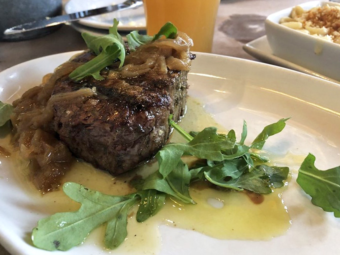 A perfectly cooked filet that proves sometimes the simplest preparations let quality ingredients sing their own praises.