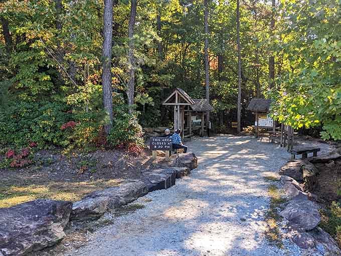 The trailhead where your adventure begins and your excuses for skipping leg day officially end.