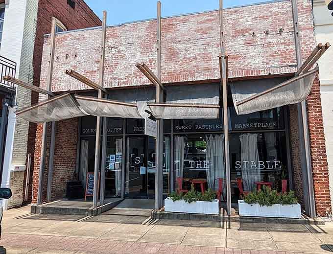 The Stable brings gourmet coffee and pastries to downtown, because even small towns deserve their fancy caffeine fix without the corporate overlords.