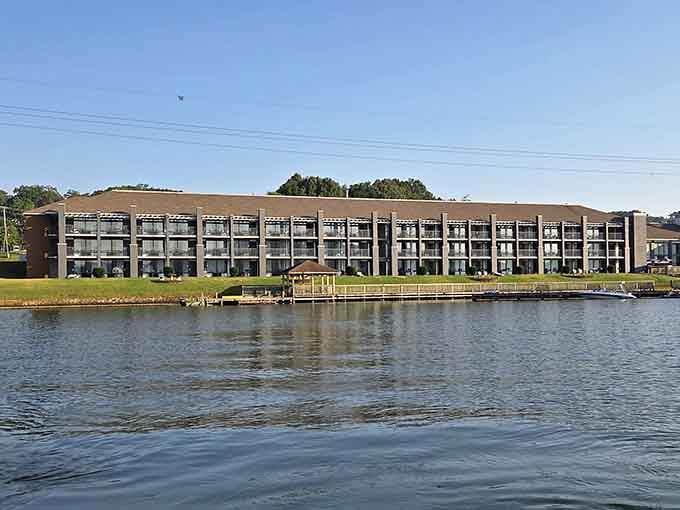 The Wyndham Garden sits lakeside, offering rooms where your morning coffee comes with a side of "wow, look at that."