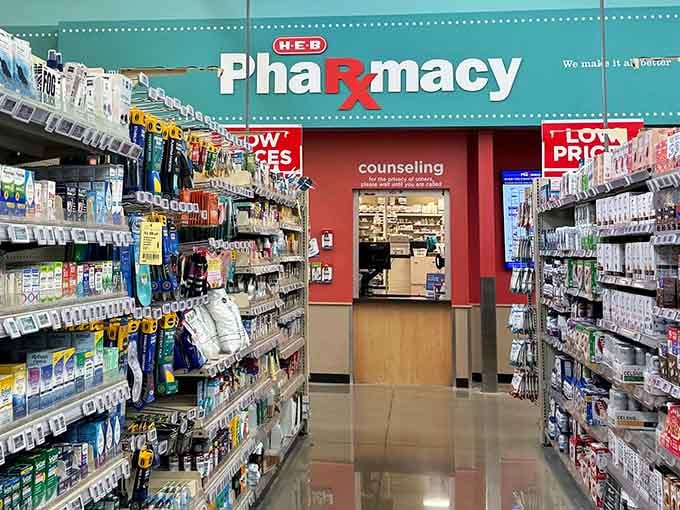 Even the pharmacy section looks inviting, though we're here for different kinds of prescriptions today.