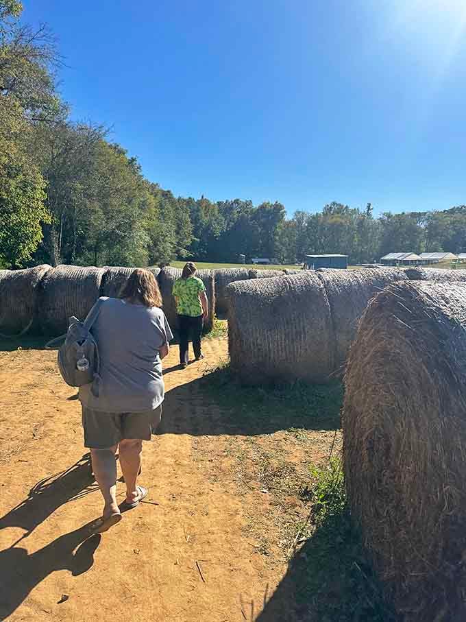 Hay bale mazes prove that the best entertainment doesn't require electricity or expensive tickets.