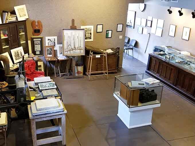 This cozy display space holds treasures that'll make you grateful you weren't born a century earlier.