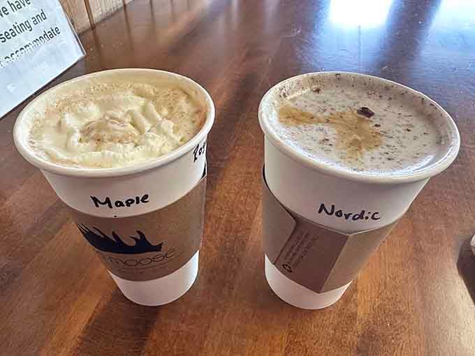 The Maple and Nordic lattes proving that Minnesota knows exactly what it's doing with specialty drinks.