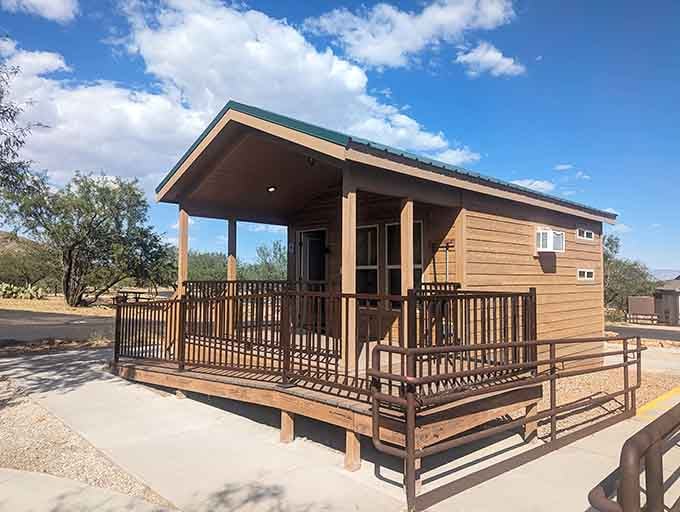 Camping cabins that prove roughing it doesn't have to mean actually roughing it anymore.