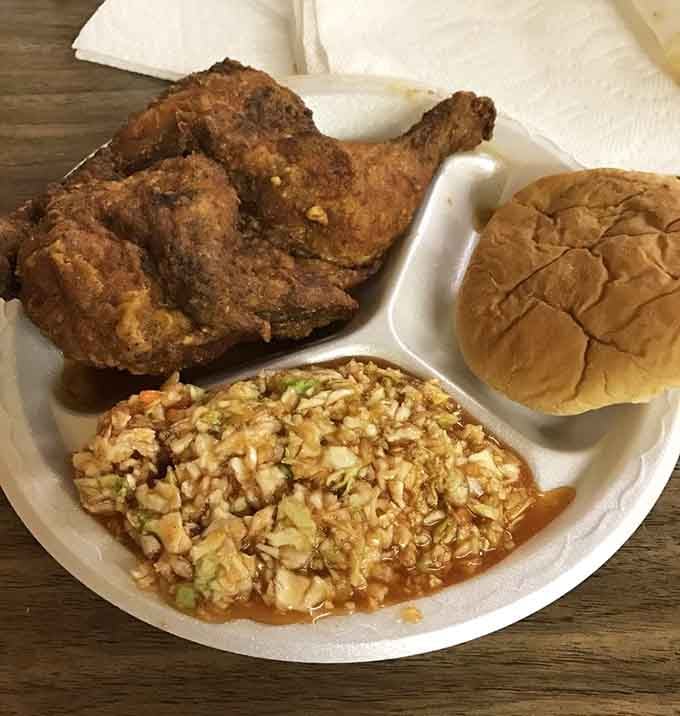 Golden fried chicken with creamy slaw and a soft bun, proving simplicity is the ultimate sophistication.