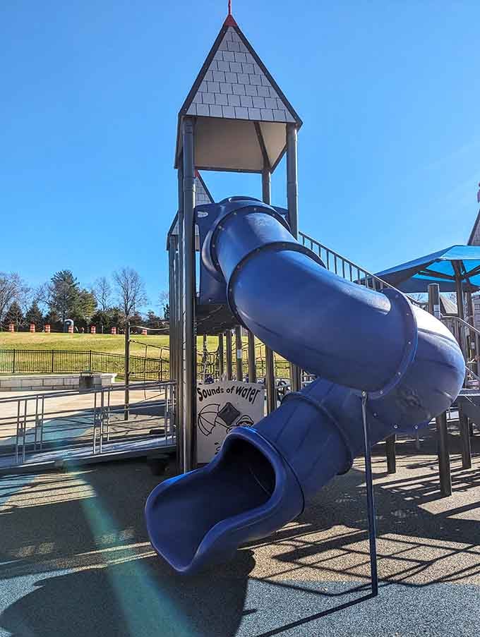 This twisty blue slide delivers thrills faster than you can say "once upon a time" in your best narrator voice.