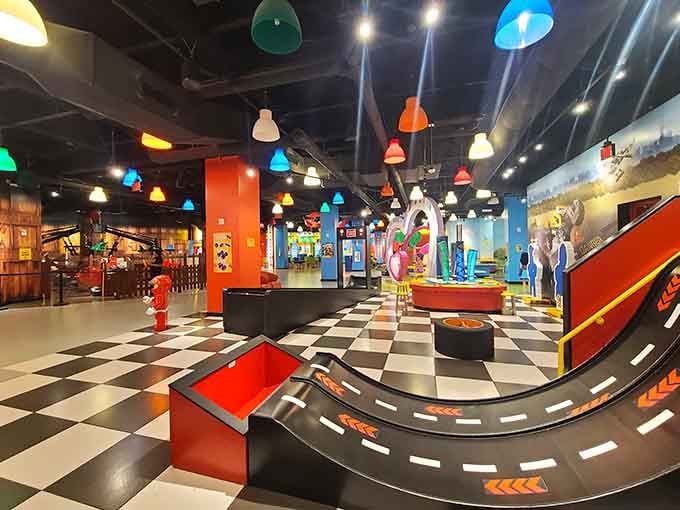 Experience a world of color and creativity at this vibrant indoor playground, perfect for a day of family-friendly fun.