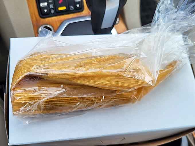 A box of tamales in the car means the drive home just became the best part of the day.