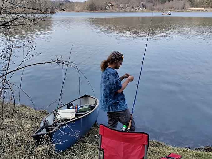 Patience, a fishing pole, and Lake Logan: the recipe for forgetting what day it is.