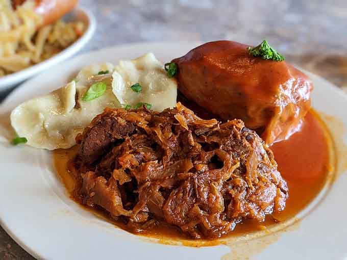 Hearty Polish comfort arrives with golabki and all the fixings that define soul-satisfying Eastern European cuisine.