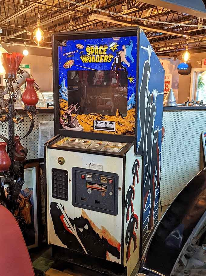 Space Invaders never looked so good, proving that vintage arcade games are basically museum pieces now, folks.