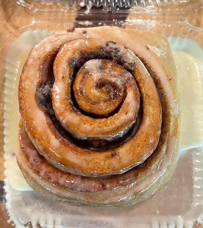 Behold the spiral of cinnamon perfection that launched a thousand road trips and zero regrets whatsoever.