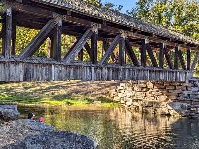 That covered bridge has seen more Missouri history than your high school textbook ever mentioned.