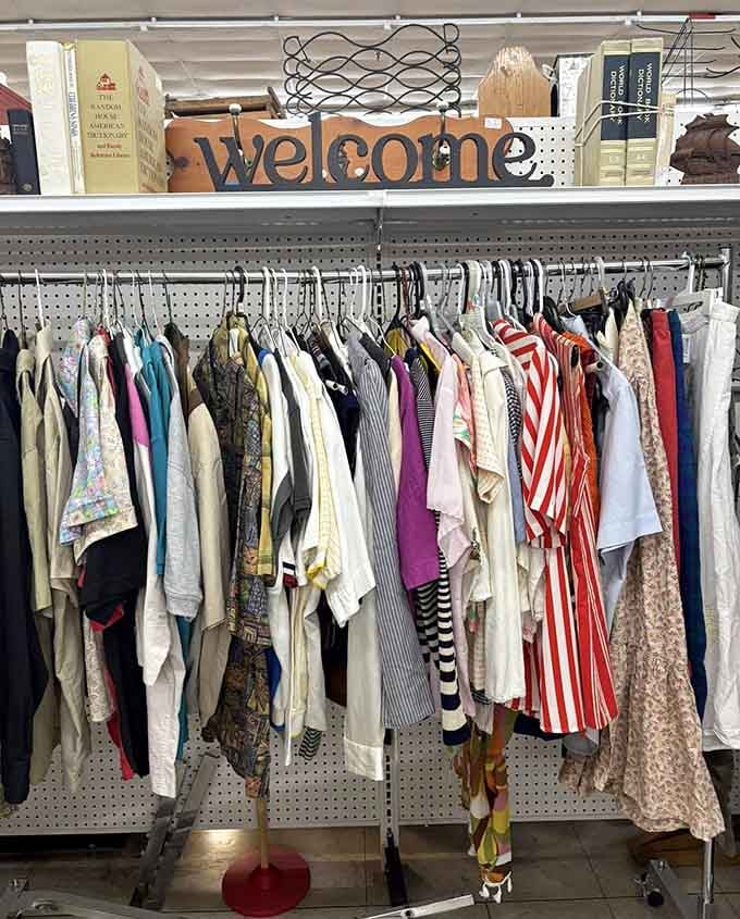 That "welcome" sign knows you're about to lose track of time browsing through decades of fashion history.