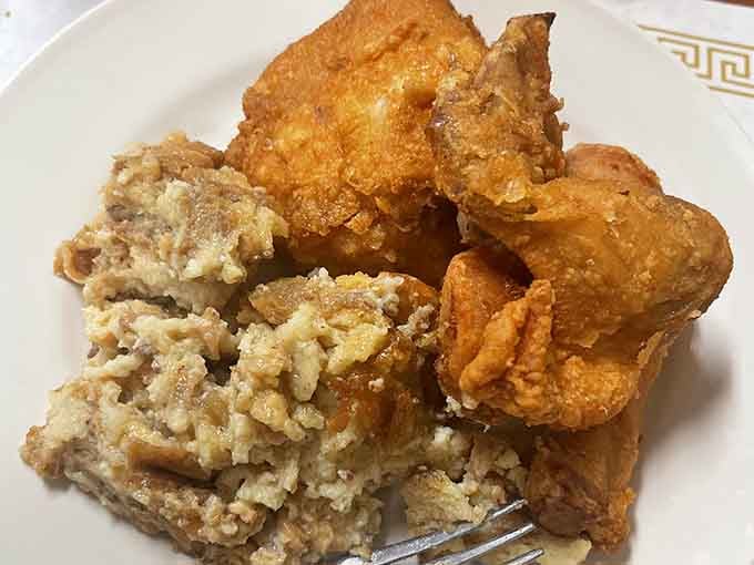 Golden, crispy perfection that would make the Colonel himself weep with envy and maybe a little professional jealousy.