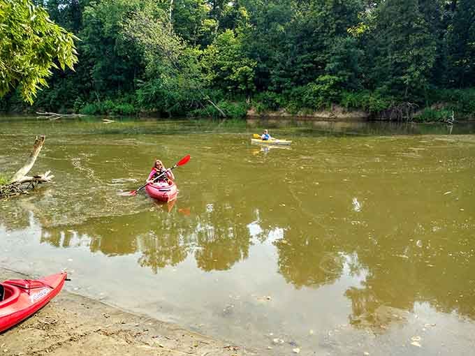 Paddling the Huron River through Coupling MetroPark proves that Milan's natural beauty rivals its architectural charm any day of the week.