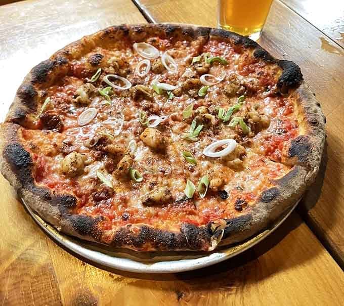 When pizza has that perfect char and those toppings, you know someone in the kitchen actually cares.