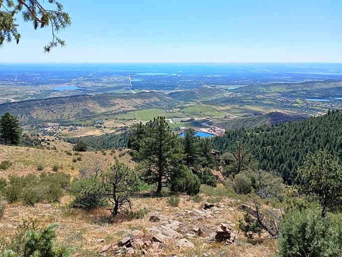 From up here, the Front Range unfolds like nature's own IMAX screen, no ticket required.