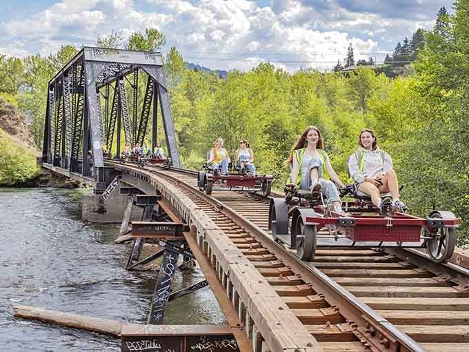 Historic railroad bridges offer that perfect blend of engineering marvel and "please don't look down."