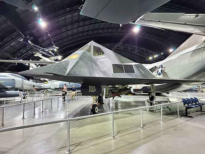 The F-117 Nighthawk looks like it flew straight out of a sci-fi movie and into reality.