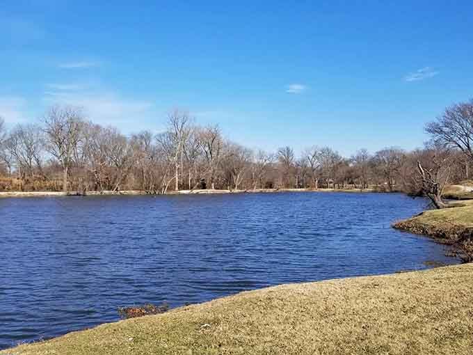 Walton Lake in winter: where the water's so calm it doubles as nature's mirror, no Instagram filter required.