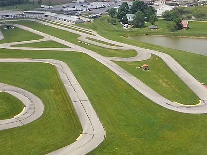 From above, the track layout looks like a puzzle designed by someone who really loves corners.