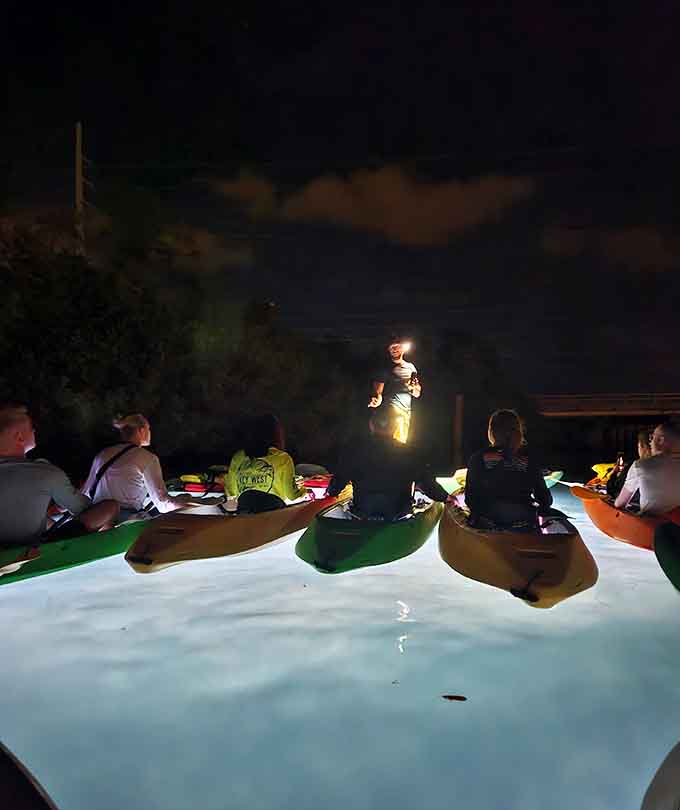 When your tour group looks like a flotilla of UFOs, you know you're doing Florida right.