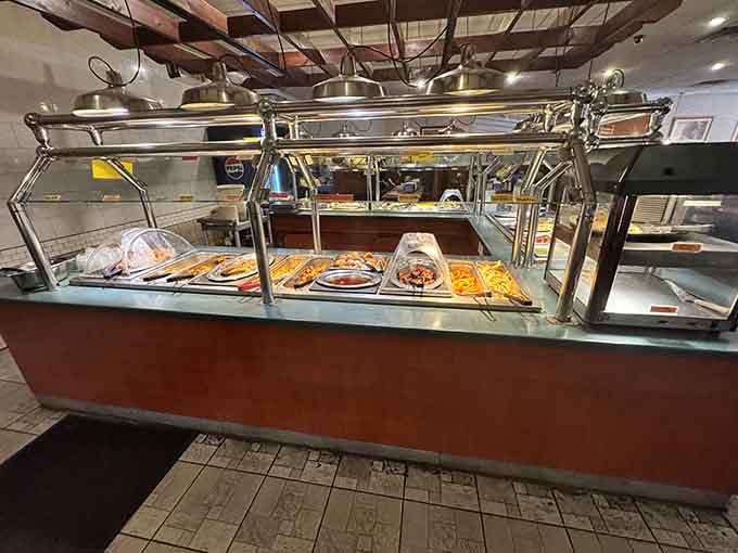 Rows of gleaming buffet stations stretch before you like an edible choose-your-own-adventure novel.